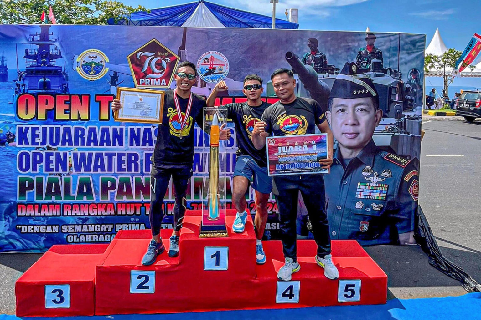 Prajurit Yonif 1 Marinir Juarai Open Turnamen Kejuaraan Nasional Selam ...