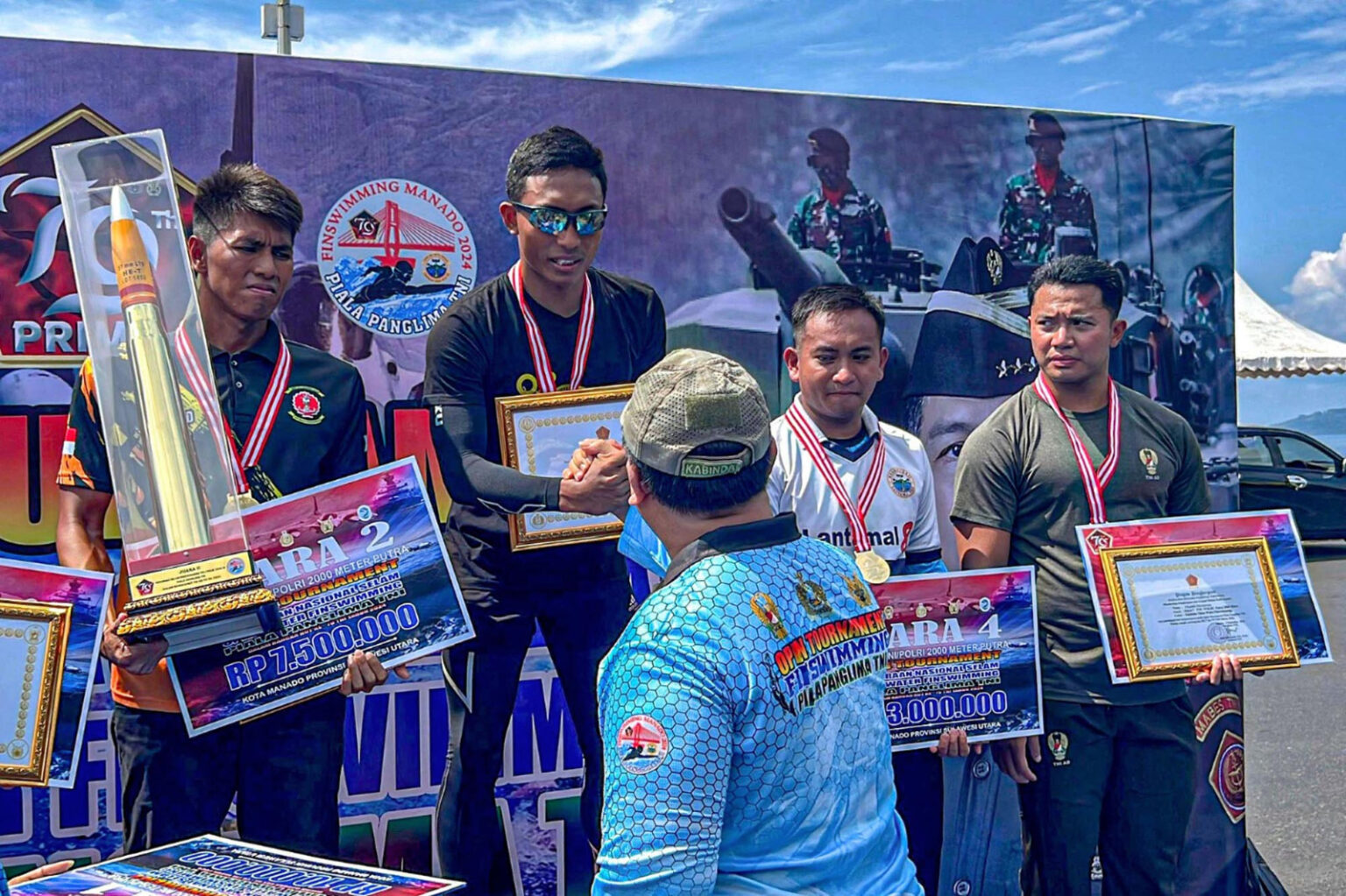 Prajurit Yonif 1 Marinir Juarai Open Turnamen Kejuaraan Nasional Selam ...